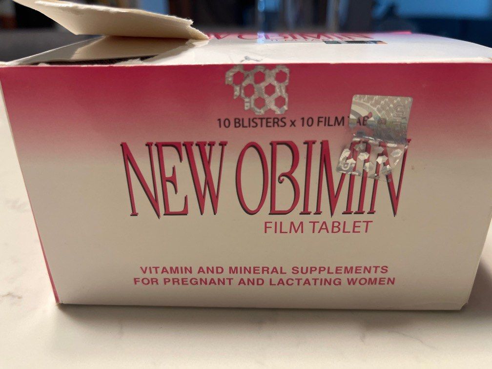 New Obimin Film Tablet 100s, Health & Nutrition, Health Supplements ...