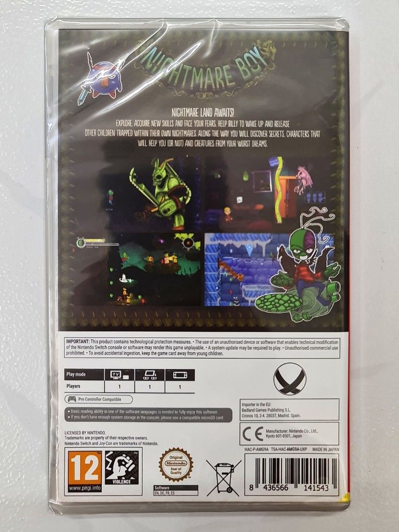 Nightmare Boy (Collector's Edition) *Rare / Brand New* (Pegi 12 / Bad ...