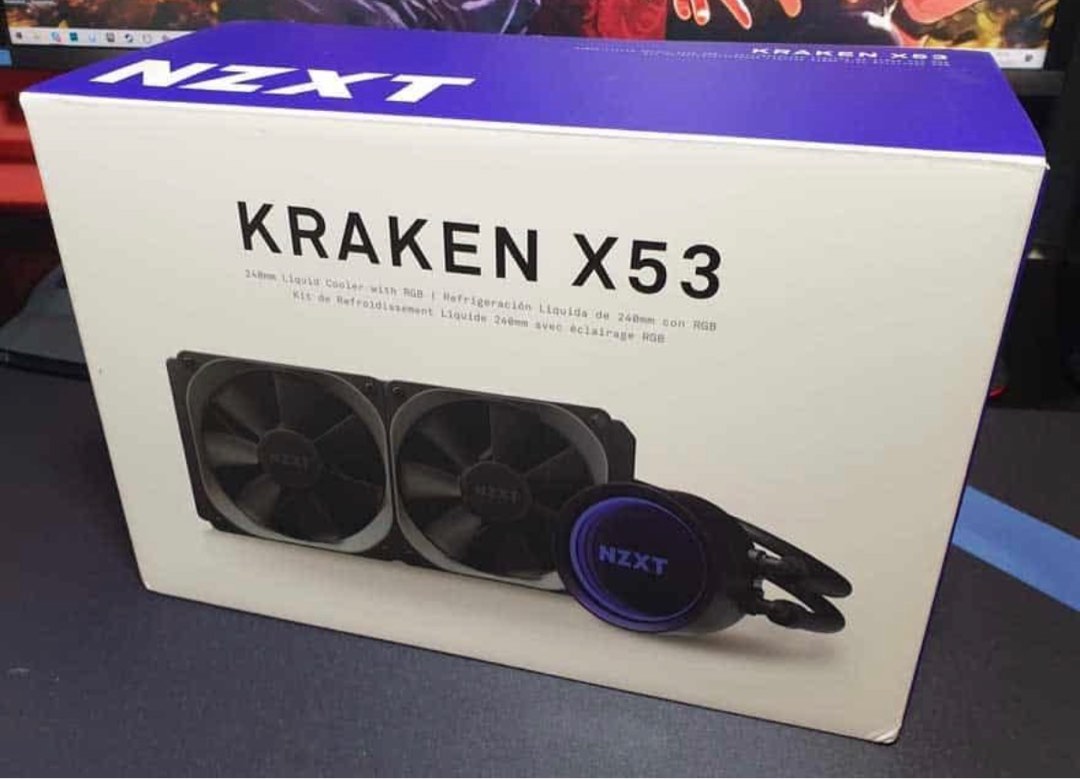 NZXT kraken X53 AiO RGB cpu liquid cooler, Computers & Tech, Parts ...
