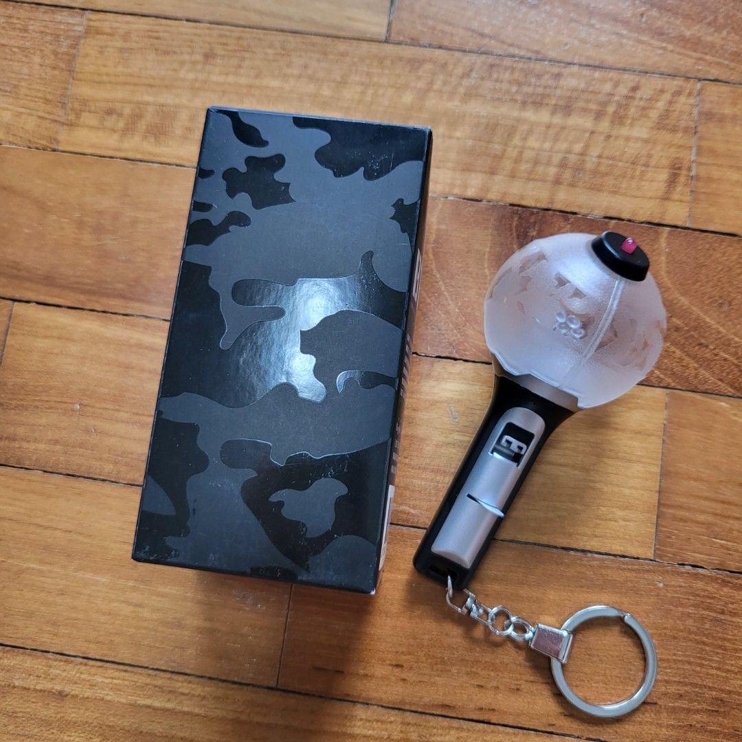 OFFICIAL BTS Mini Lightstick Keyring Ver 2, Hobbies & Toys, Music ...