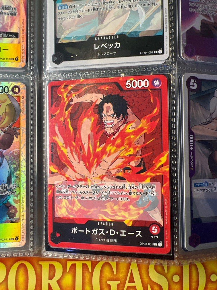 One piece Portgas D Ace Figurine + OP TCG CARDS, Hobbies & Toys, Toys ...