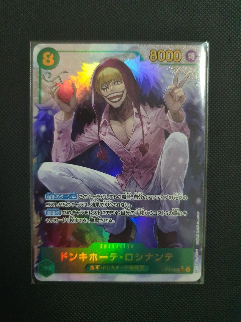 [One Piece TCG] OP04 - Donquixote Rosinante SEC Parallel, Hobbies ...