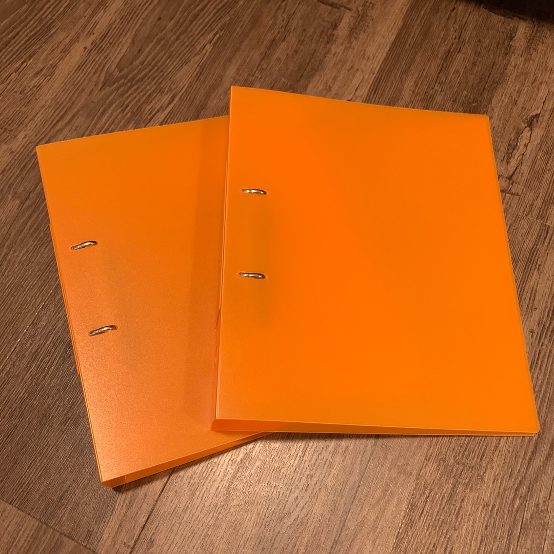 Orange A4 Ring Files, Hobbies & Toys, Stationery & Craft, Stationery ...