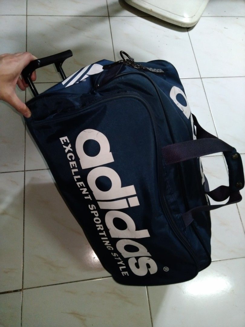 Original Adidas Trolley & Sling Bag For Travel or Basketball (W/ Lock ...