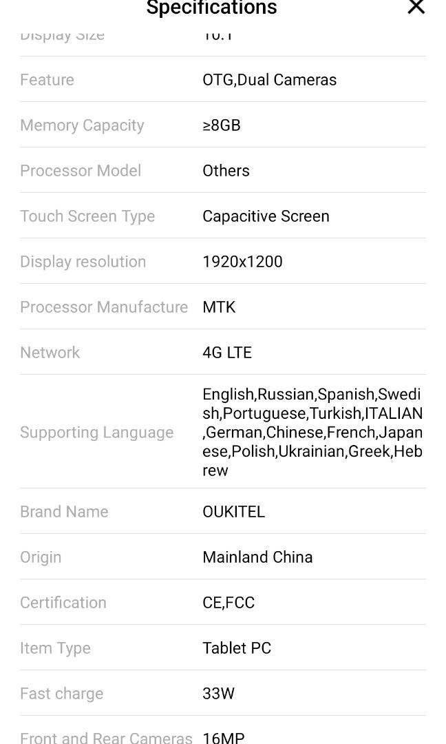OUKITEL RT2 RUGGED TABLET, Mobile Phones & Gadgets, Tablets, Android on ...