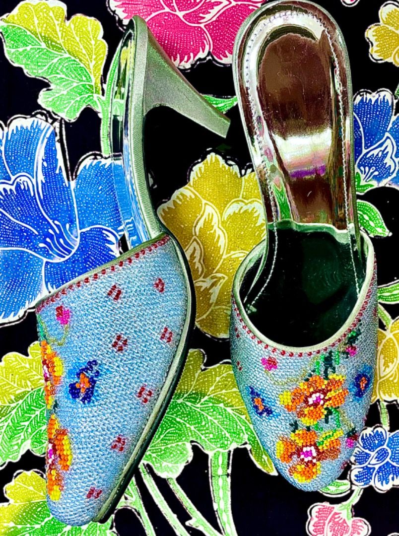 Peranakan Beaded Shoes, Women's Fashion, Footwear, Heels on Carousell
