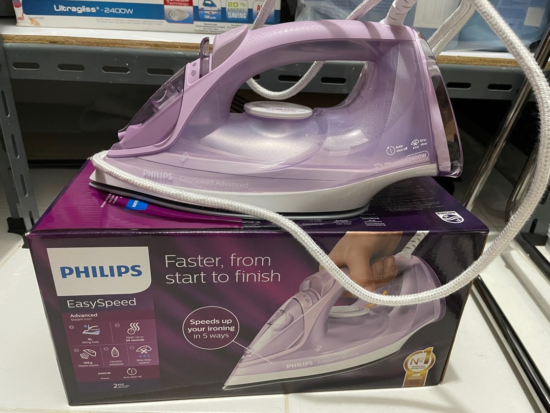 Philips Iron Easyspeed Advanced (with ironing board option), TV & Home ...