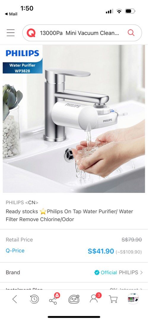 Phillips water purifier, TV & Home Appliances, Kitchen Appliances ...