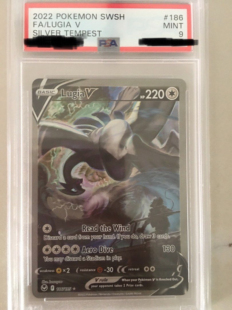 Pokemon card lugia v alt art silver tempest evolving skies lost origin ...