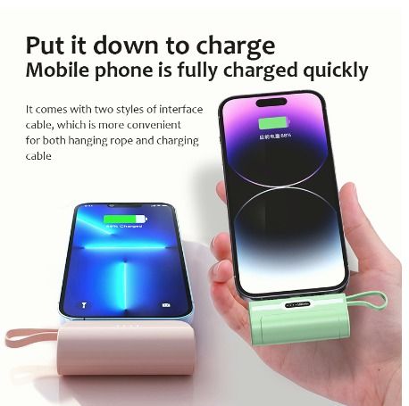 PowerBank Mini Fast Charging 5000mAh Portable Charger Small Lightweight ...