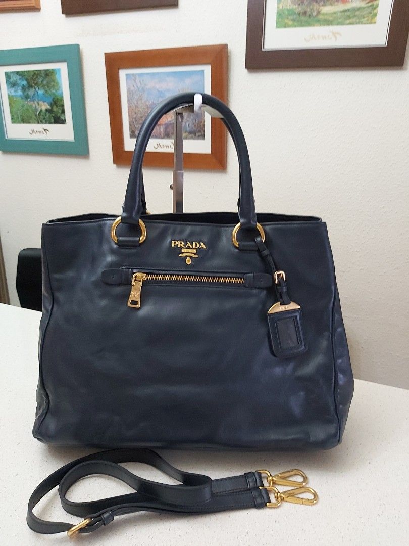 Prada two way bag, Luxury, Bags & Wallets on Carousell