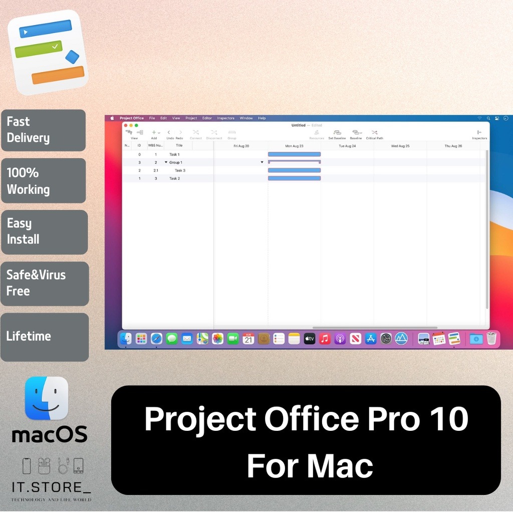Project Office Pro 10 For Mac Lifetime for Intel and M1 Chip Apple Silicone MacOs/Macbook/Mac ...