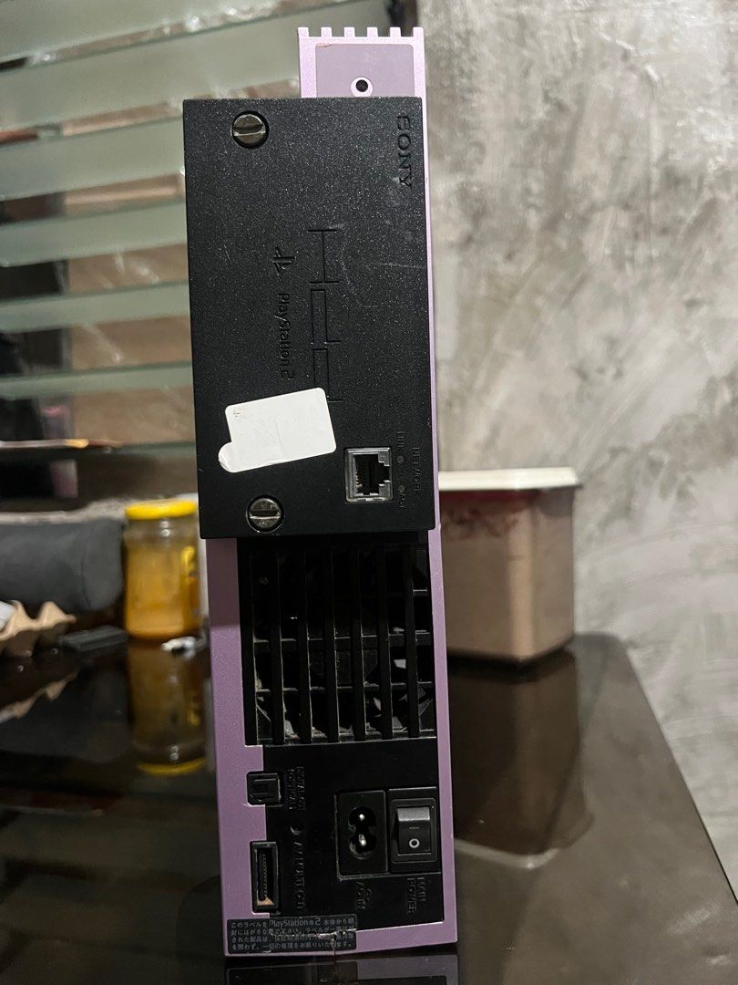 PS2 Sakura Pink with official network adaper and hdd, Video Gaming ...