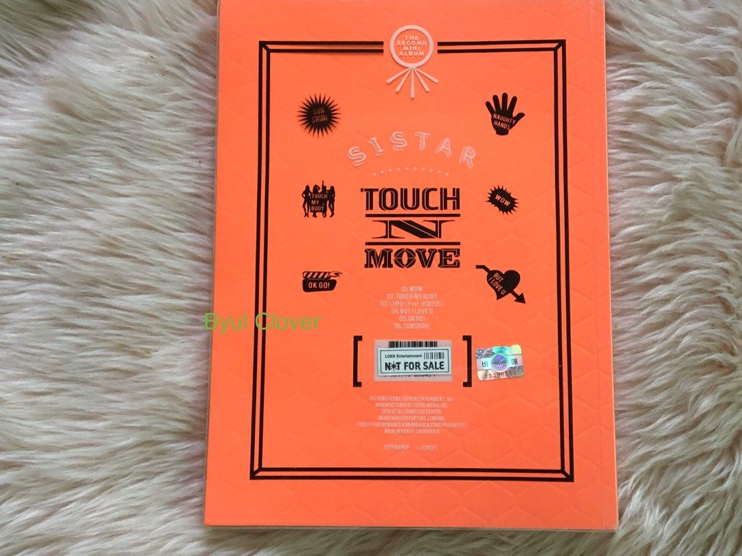 Rare Signed Autograph Sistar Touch N Move album official onhand on Carousell