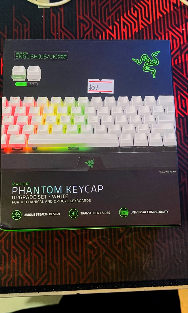 Razer Phantom keycaps (white), Computers & Tech, Parts & Accessories ...