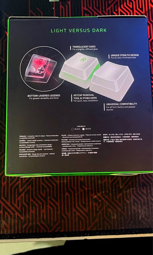 Razer Phantom keycaps (white), Computers & Tech, Parts & Accessories ...