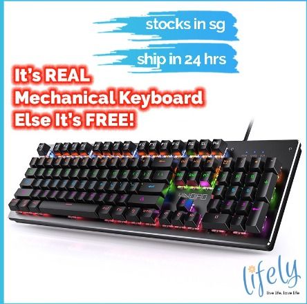 Real RGB Mechanical Keyboard Changeable Switch | Gaming Keyboard | RGB ...