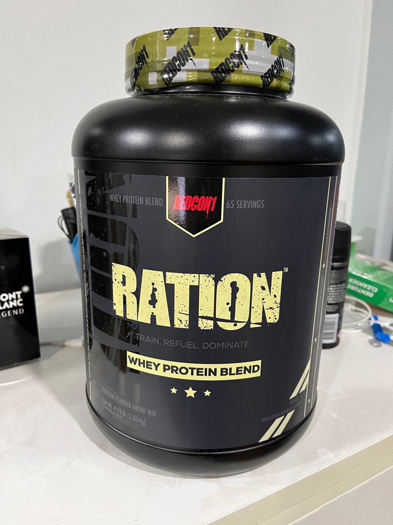 Redcon1 ration 2kg whey protein vanilla, Health & Nutrition, Health ...