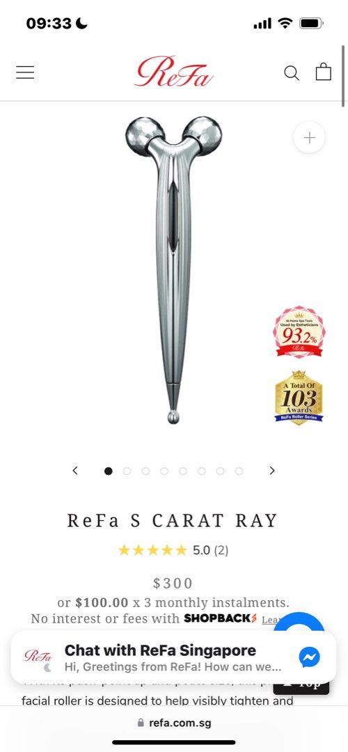 ReFa beauty roller, Beauty & Personal Care, Face, Face Care on Carousell