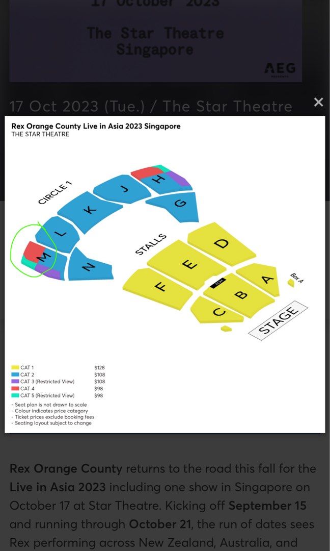 Rex Orange County singapore tickets, Tickets & Vouchers, Event Tickets ...