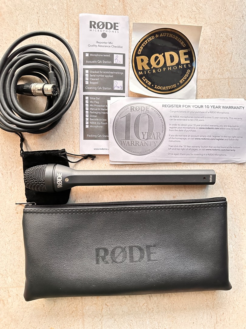 RODE handheld microphone, Audio, Microphones on Carousell