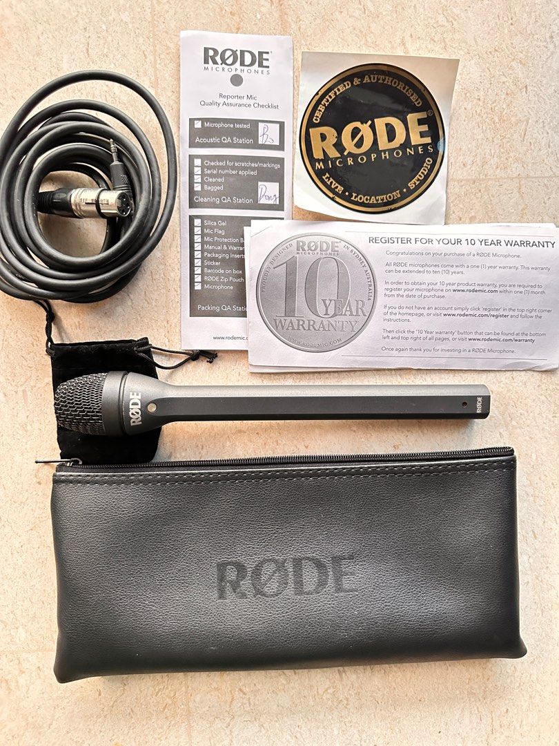 RODE handheld microphone, Audio, Microphones on Carousell