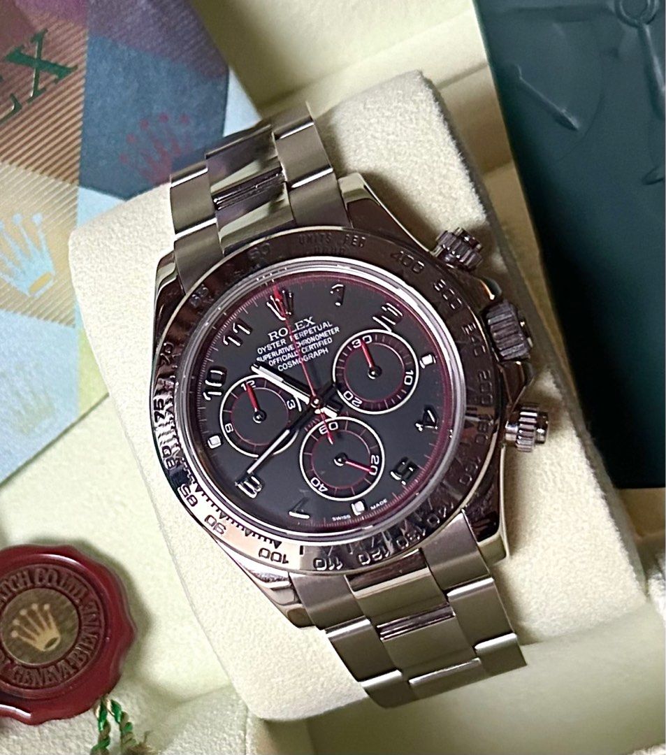 Rolex Daytona Whitegold Racing Dial, Luxury, Watches on Carousell