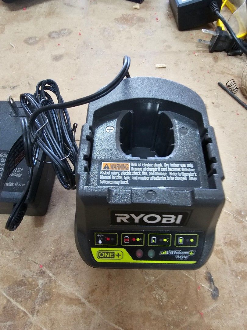 Ryobi 18v charger, 110v, Furniture & Home Living, Home Improvement ...