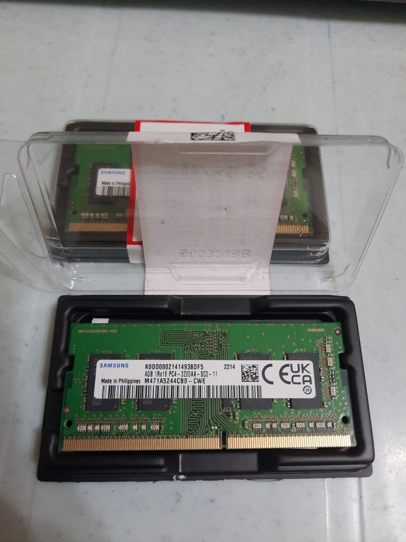 Samsung 4GB 1Rx16 PC4-3200AA-SCO-11 (Laptop), Computers & Tech, Laptops & Notebooks on Carousell
