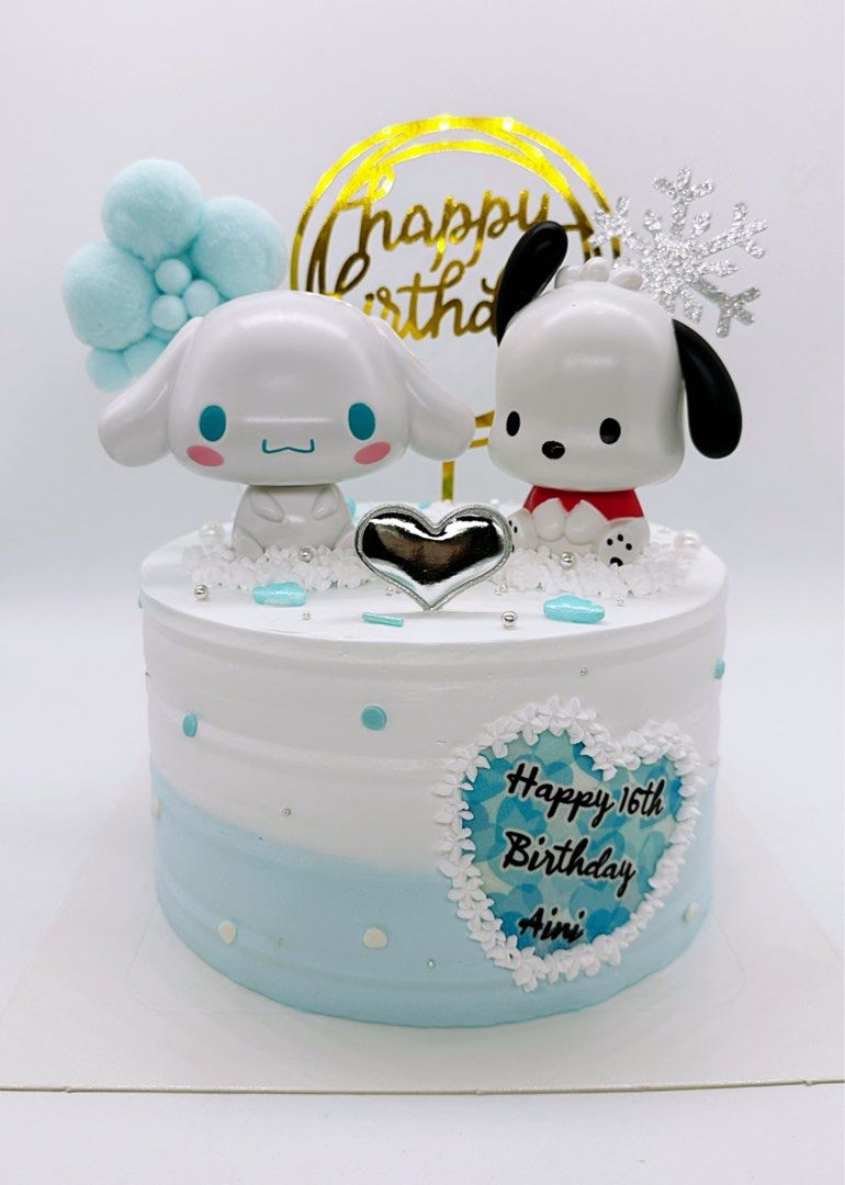 Sanrio Cinnamoroll Cake 6 inch, Food & Drinks, Homemade Bakes on Carousell