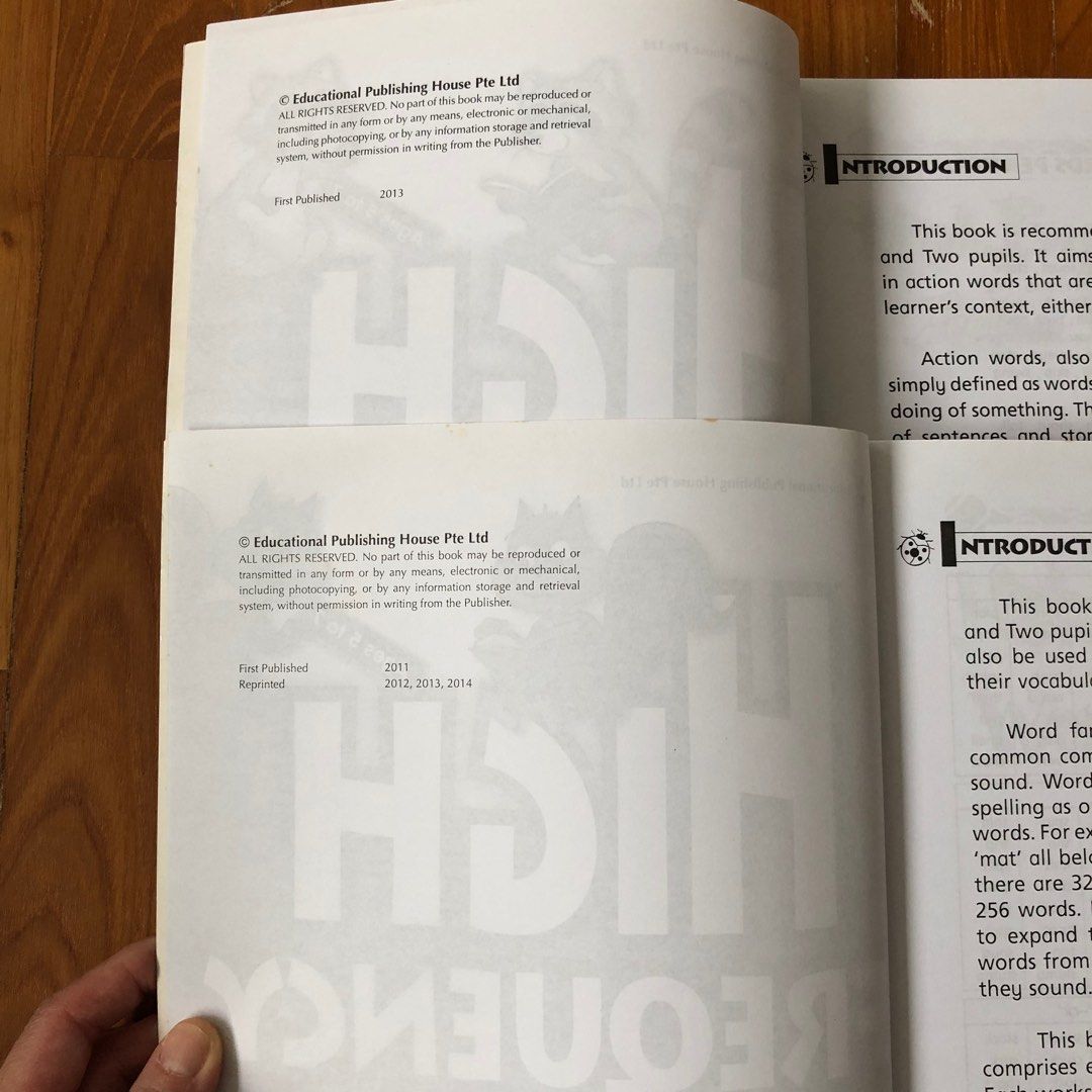 Set of 4 EPH Bridging K2 to P1 English Math and Science workbooks ...