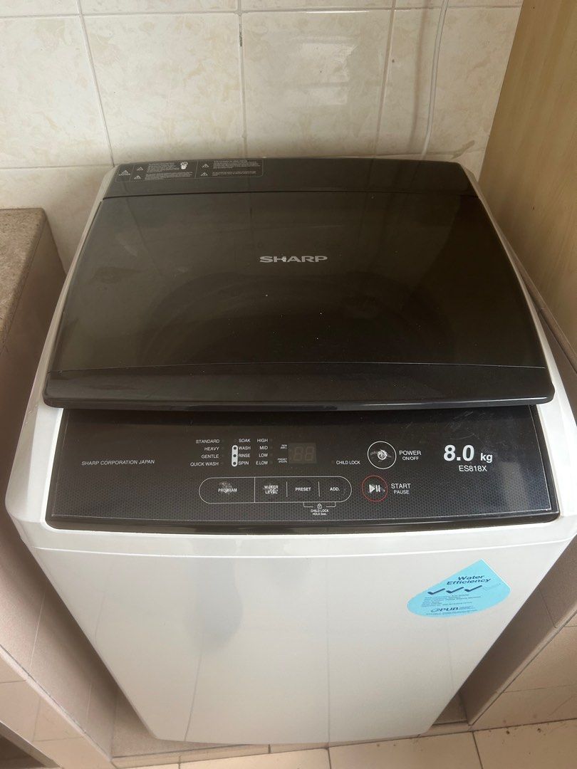 Sharp 8kg washing machine, TV & Home Appliances, Washing Machines and ...