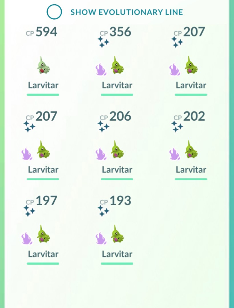 Shiny Larvitar, Video Gaming, Video Games, Others on Carousell