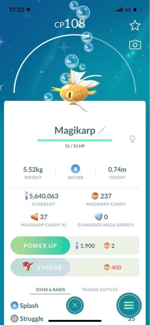 Shiny Magikarp, Video Gaming, Video Games, Others on Carousell