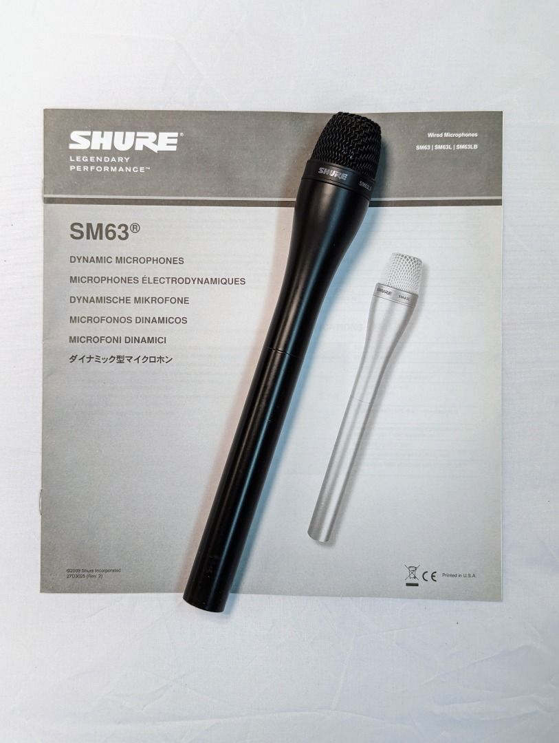 Shure SM63LB Omnidirectional Dynamic Microphone, Audio, Microphones on ...