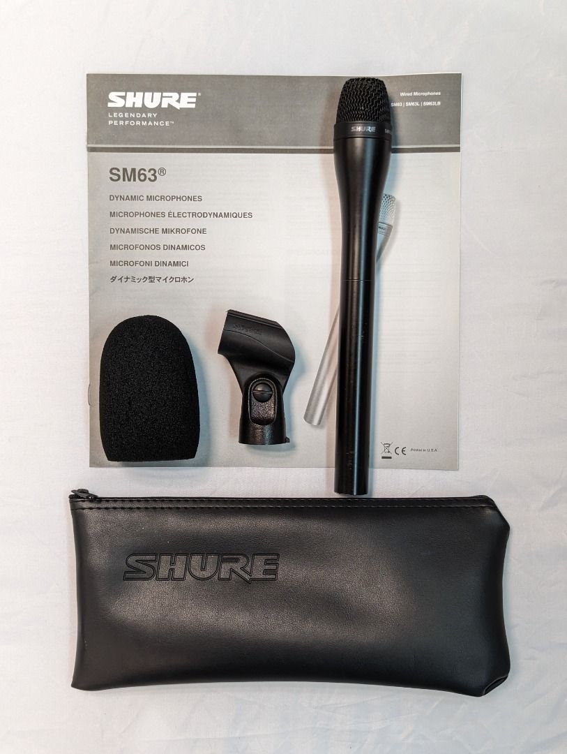 Shure SM63LB Omnidirectional Dynamic Microphone, Audio, Microphones on ...