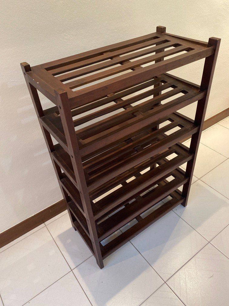 Solid wood rack, Furniture & Home Living, Furniture, Shelves, Cabinets ...
