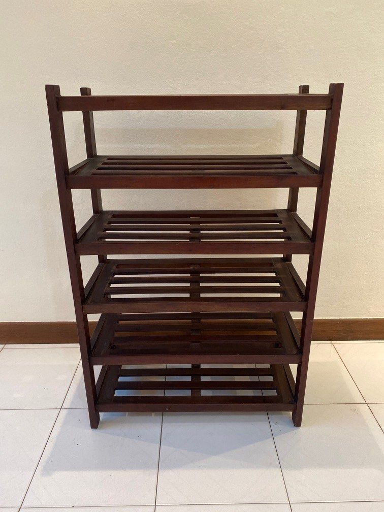 Solid wood rack, Furniture & Home Living, Furniture, Shelves, Cabinets ...