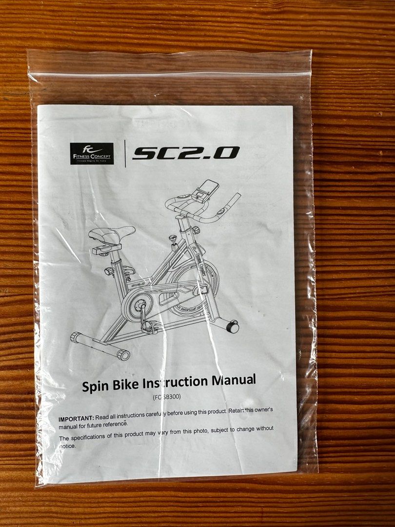 Spin Bike FC Studio Cycle SC2.0 Fitness Concept, Sports Equipment, Exercise & Fitness, Cardio ...