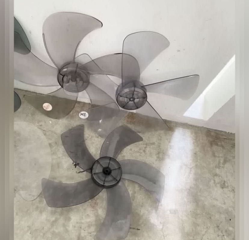 Stand standing electric pedestal fan parts accessories Fan cage set all ...