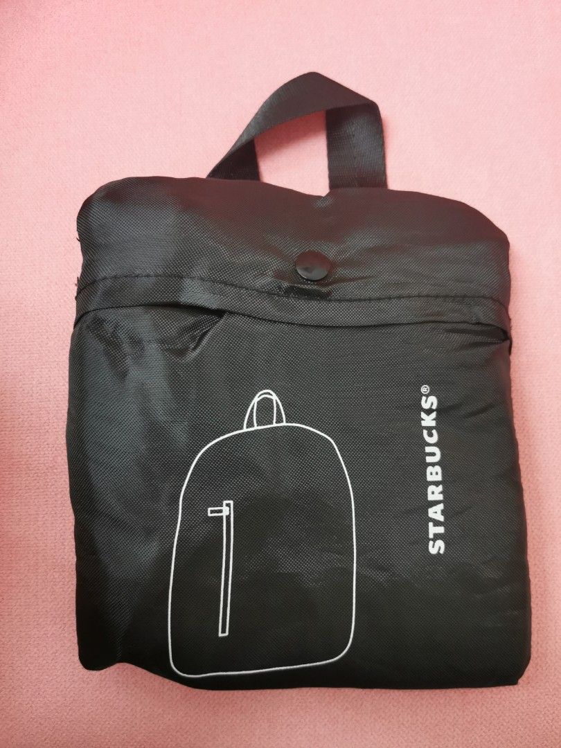 Starbucks foldable backpack, Women's Fashion, Bags & Wallets, Backpacks ...