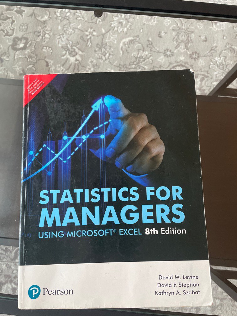 Statistics for managers using Microsoft excel pearson, Hobbies & Toys, Books & Magazines ...