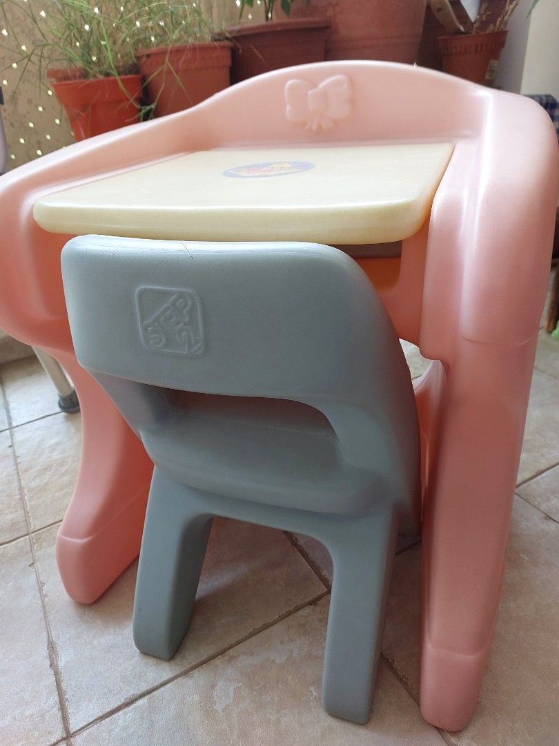 Step2 desk/vanity and chair, Babies & Kids, Baby Nursery & Kids ...