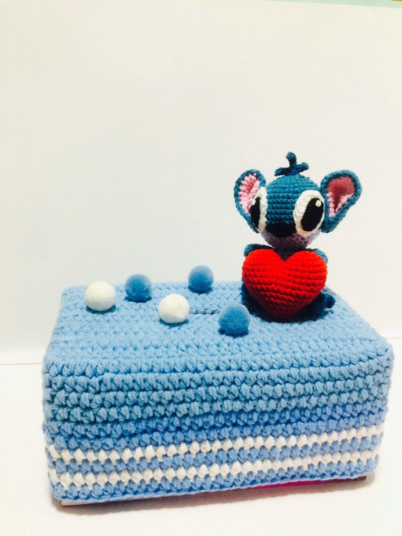 Stitch tissue box cover, Furniture & Home Living, Home Decor, Other ...