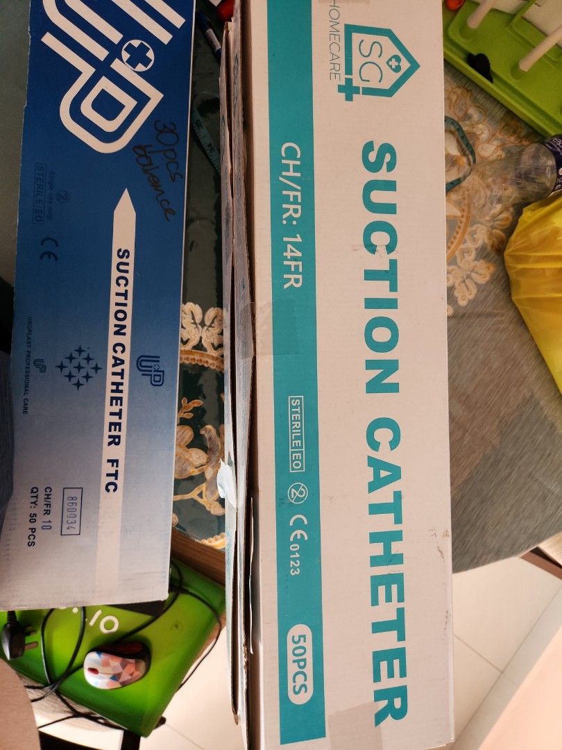 Suction Catheter 10FR & 14FR, Health & Nutrition, Medical Supplies ...