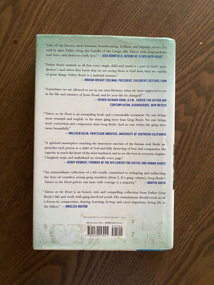 Tattoos on the heart by Gregory Boyle, Hobbies & Toys, Books ...