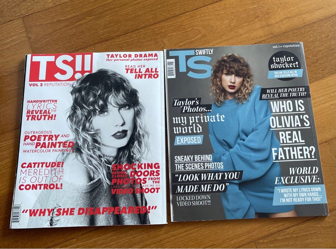 Taylor swift reputation magazine vol 1 and 2, Hobbies & Toys, Books ...