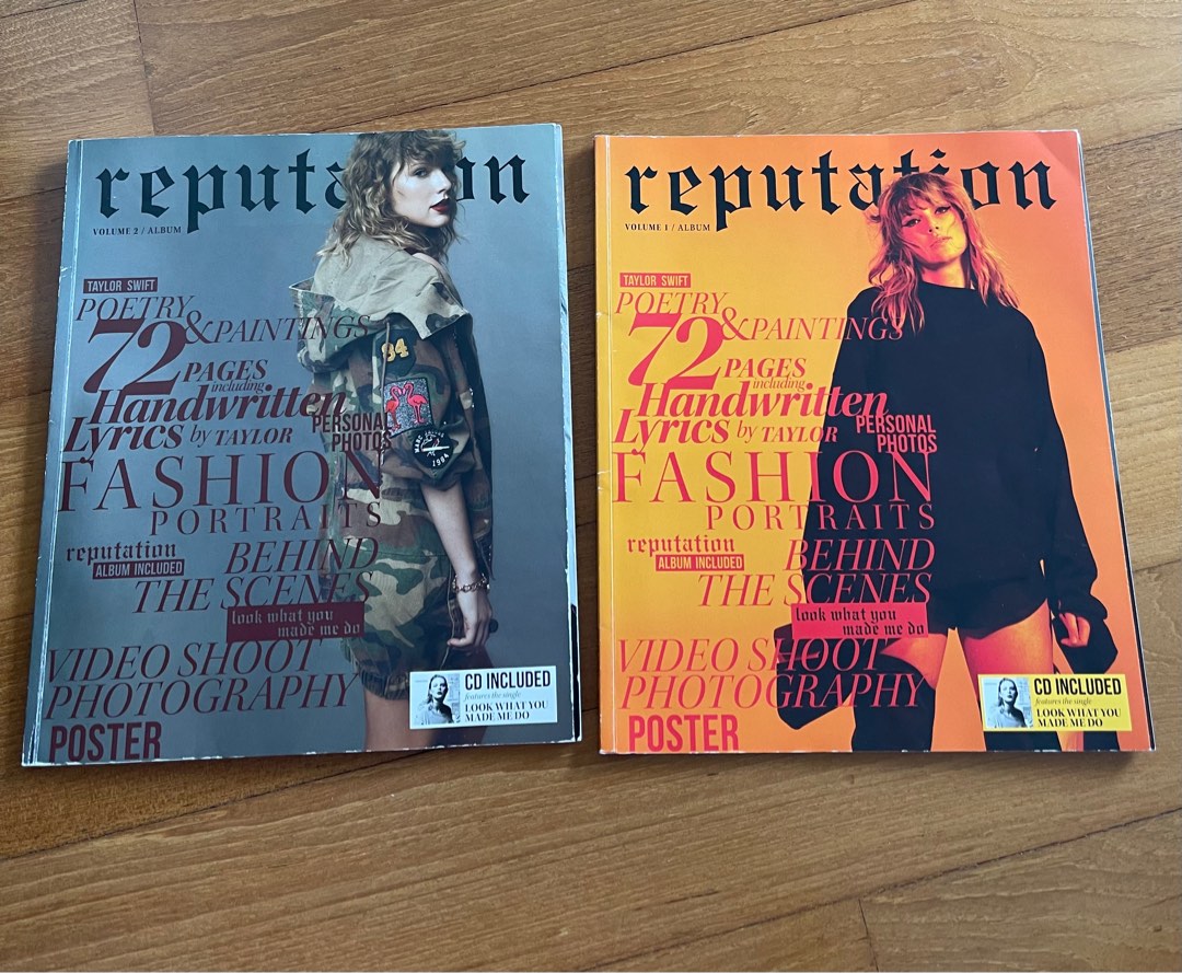 Taylor swift reputation magazine vol 1 and 2, Hobbies & Toys, Books ...