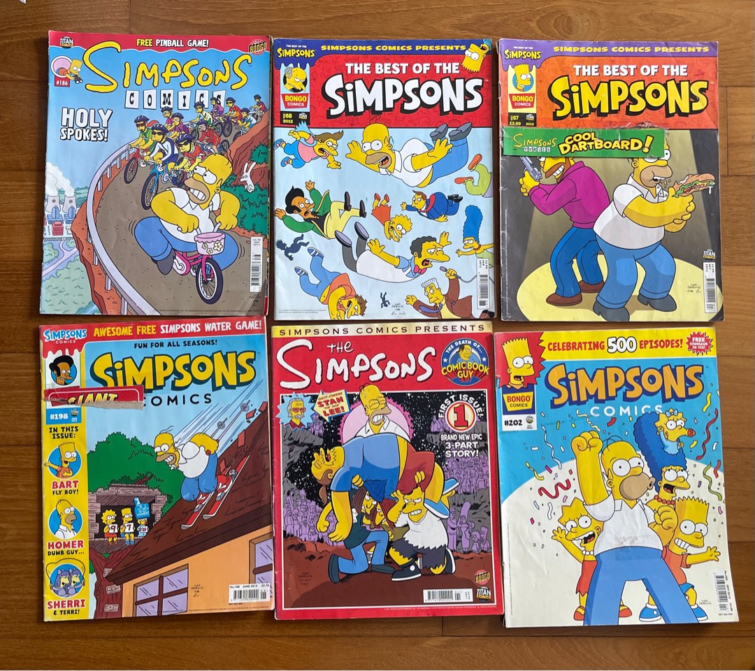 The simpsons comics, Hobbies & Toys, Books & Magazines, Comics & Manga ...