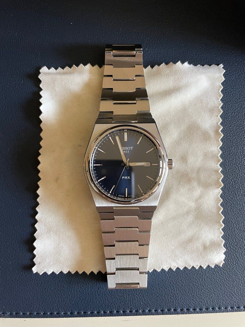 Tissot PRX 40mm Quartz Blue Dial, Luxury, Watches on Carousell